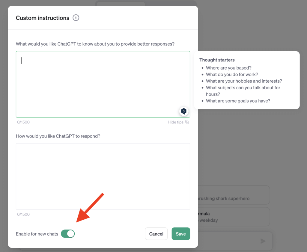 Instructions Personnalisées ChatGPT En 3 Etapes Pratiques