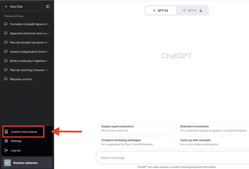 Instructions Personnalisées ChatGPT En 3 Etapes Pratiques